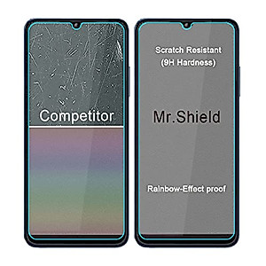 Mr.Shield [3-Pack] Designed For T-MOBILE REVVL 6 5G / REVVL 6x 5G [Upgrade Maximum Cover Screen Version] [Tempered Glass] [Japan Glass with 9H Hardness] with Lifetime Replacement