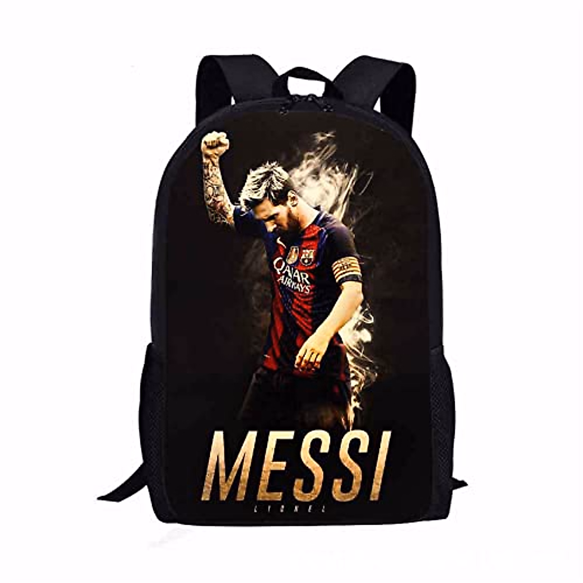 Unisex Messi Graphic Knapsack Water Resistant Travel Rucksack-Students Casual Daily Bookbag Teens Durable Daypack