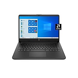 HP 14 Laptop, AMD 3020e, 4 GB RAM, 64 GB eMMC Storage, 14-inch HD Display, Windows 10 Home in S Mode, Long Battery Life, Microsoft 365, (14-fq0020nr, 2020)