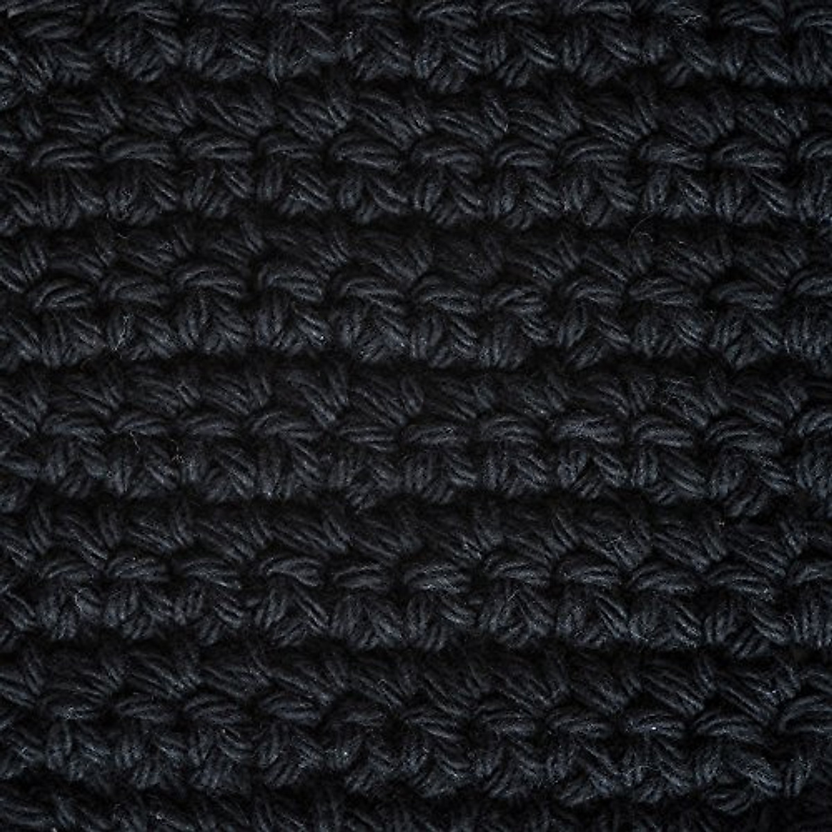 Lily 10201818040 Sugar 'N Cream Super Size Solid Yarn, 4oz, Gauge 4oz Medium, 100% Cotton, Big Ball - Black - Machine Wash & Dry