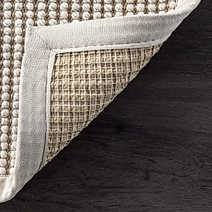 Rugs USA x Arvin Olano Patricia Jute and Wool Area Rug, 6x9, Ivory