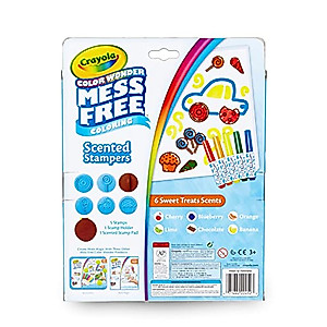 Crayola Color Wonder Scented Markers & Stamps Set, Mess Free Coloring for Toddlers, Gifts for Kids 3+