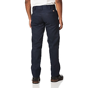 Dickies mens Flex Work Slim Straight Fit Pants, Dark Navy, 30W x 34L US