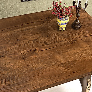 practicalWs Brown Wood Grain Contact Paper Peel and Stick, Vintage Rustic Wood Textured Wallpaper, Self Adhesive Removable Faux Wood Wall Paper for Countertop Drawer and Cabinets 17.7in x 118.1in