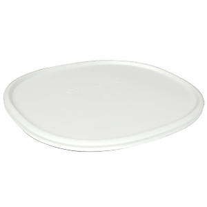CorningWare French White 1.5 Quart Oval Casserole Bundle: 1.5 Oval with Plastic Lid