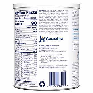 Kabrita Goat Milk Toddler Formula - Easy to Digest Baby Formula 12-24 Months - Contains Vitamin C, D, Iron, DHA, Non-GMO - Gentle on Sensitive Tummies - Formula Supporting Gut Health & Sleep - 14Oz (Pack of 3)