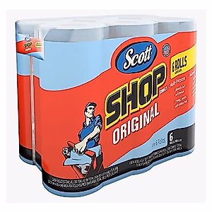 Scotts Kimberly Clark 75146 Blue Shop Towels On A Roll Bundle44; 6 Pack