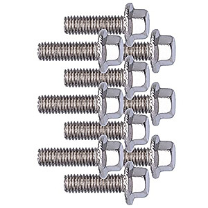 Screw Bolts Accessory, 10Pcs Hex Head Bolt Stainless Steel A2-70 Rustproof for Fastening(M5*16)