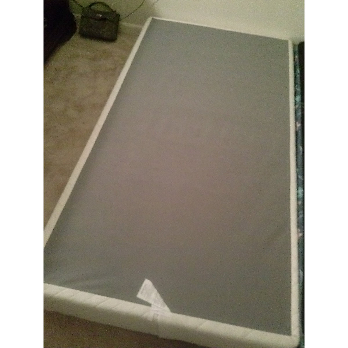 Comfort Bedding Wood Low Profile Traditional Box Spring/Foundation for Mattress Set, Twin, baige