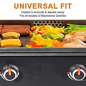 Food Mesh Screen for Black Stone Griddle Accessories Block Food from Falling Into Rear Greases Trap Cup Tray Universal Grilling Mesh Mat