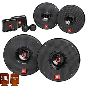JBL Bundle - 1-Pair of CLUB-602CAM 6.5" Component Speakers with 1-Pair of CLUB-622AM 6.5" Coax Speakers