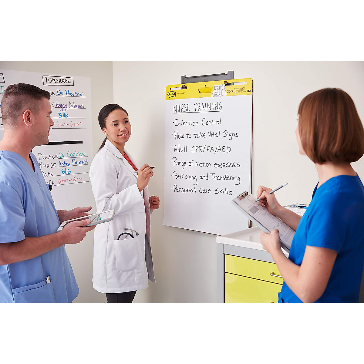 Post-it Super Sticky Easel Pad, 25 x 30 Inches, 30 Sheets/Pad, 6 Pads, Large White Premium Self Stick Flip Chart Paper, Super Sticking Power (559VAD6PK)