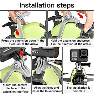 Honlyn Mount Adapter Bracket for DJI FPV Drone Compatible with Gopro 10 9 8 7 /for Insta360 ONE R Insta360 ONE RS /for Insta360 ONE X 1 2/for DJI Osmo Pocket 1 2
