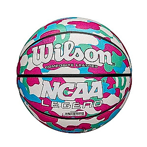 WILSON NCAA Legend Indoor/Outdoor Basketball - Pink Camo, Size 5-27.5"