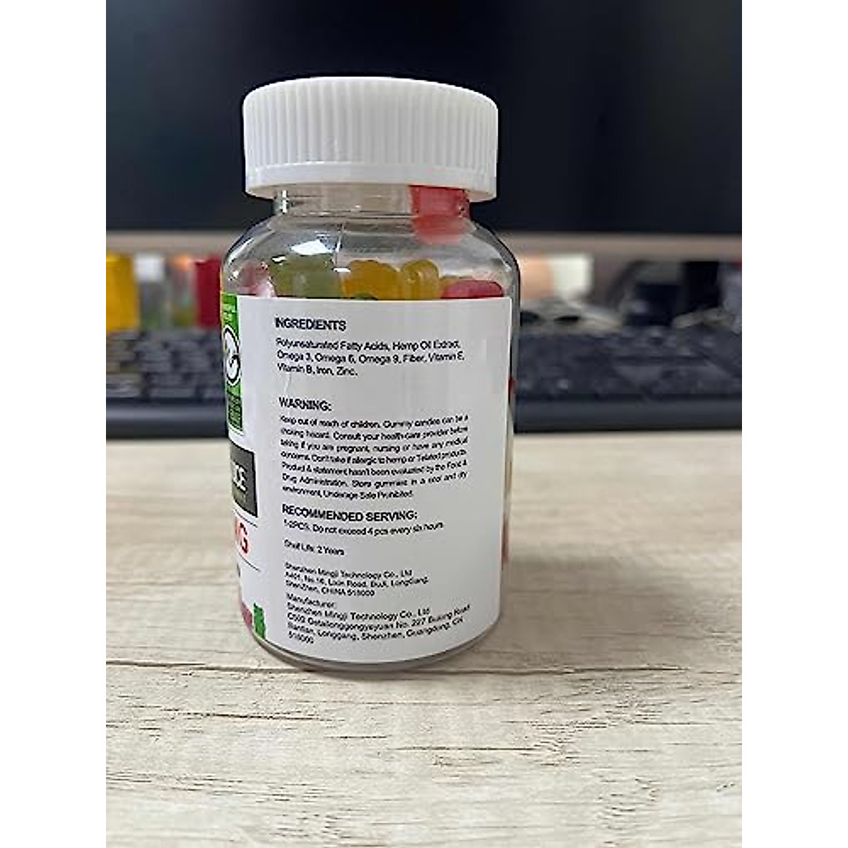 (2 Pack) Hemp Gummies 1,200,000mg High Strength - Fruity Gummy Bear with Hemp Oil, 100% Natural Hemp Candy Supplements