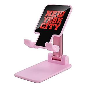New York City Cell Phone Stand Foldable Adjustable Cellphone Holder Desktop Dock Compatible with iPhone Switch Tablets (4-13")