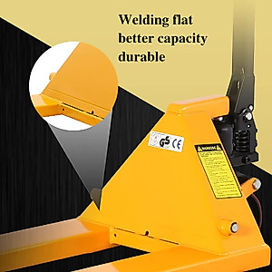 Aequanta Manual Pallet Jacks 5500lbs Capacity Industrial Hand Pallet Truck 48" Lx27''W Fork Size