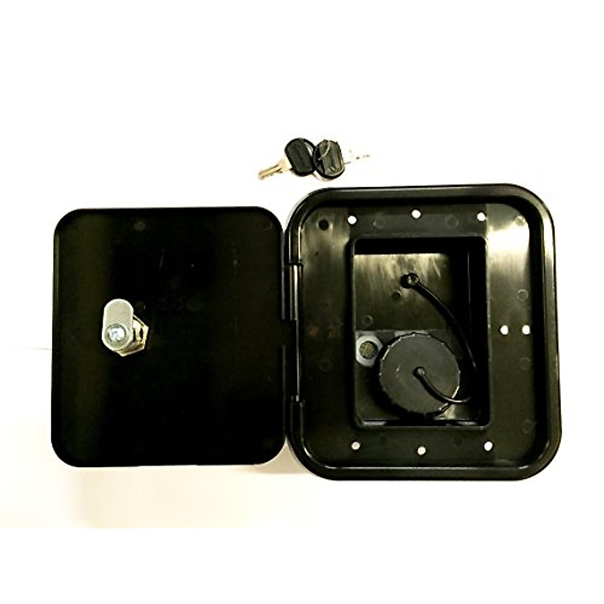 Valterra Black Gravity Water Hatch Fill Dish Lock Keys RV Trailer