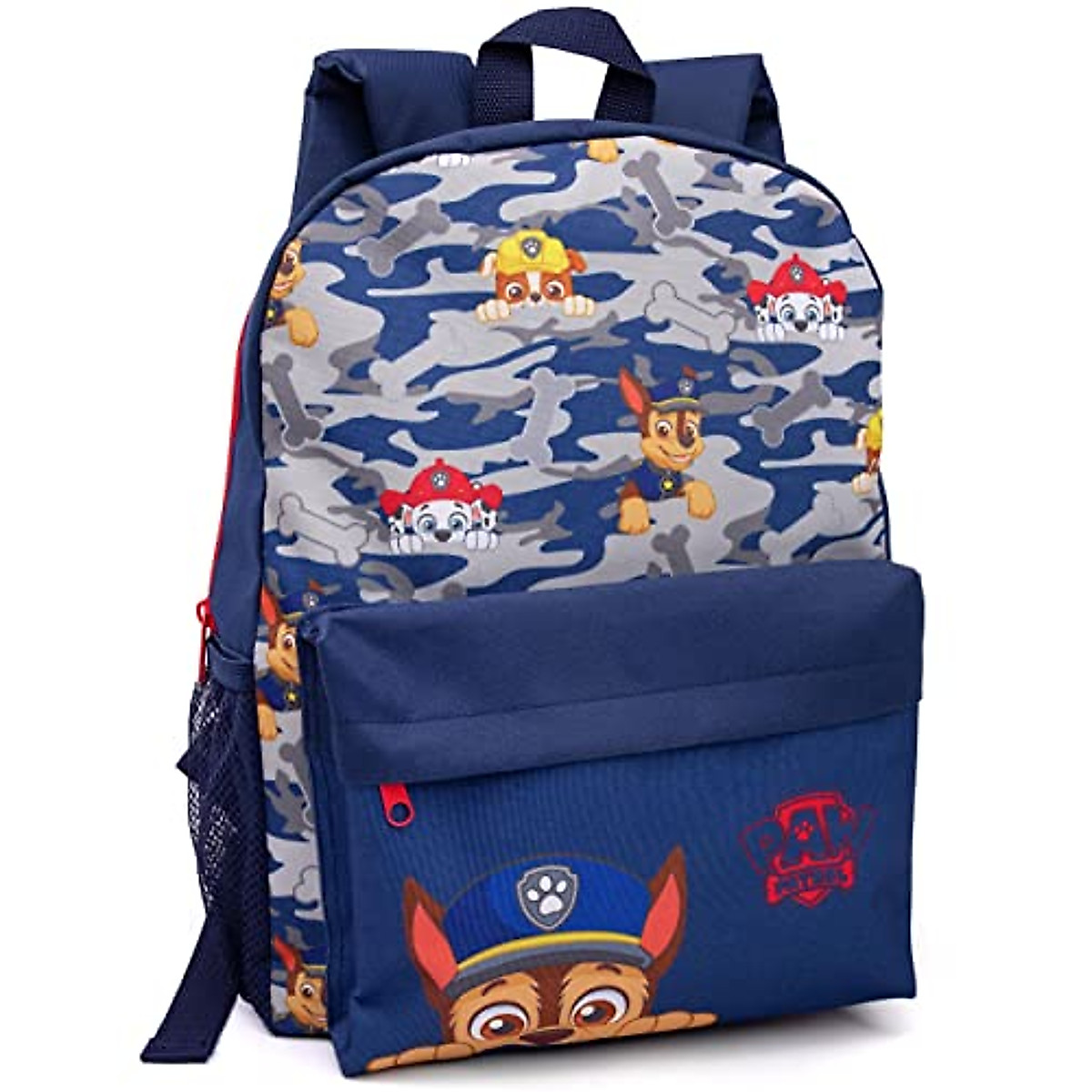 Paw Patrol Backpack Set Kids 4 Piece Camo Lunch Box Water Bottle Pencil Case