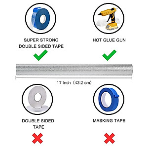 RUSPEPA Glitter Wrapping Paper - Mini Roll - Solid Color Glitter Sparkle Paper Perfect for Wedding, Birthday, Baby Shower, Party - 17 Inch X 32.8 Feet - Silver