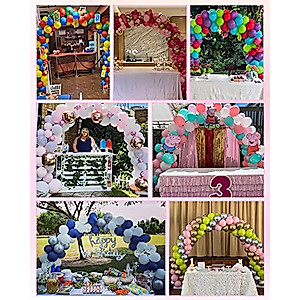 YALLOVE 21ft Balloon Arch Stand Kit, Free Combination in Width and Height (e.g. 10ft x 7.5ft), Convenient to Assemble and Disassemble