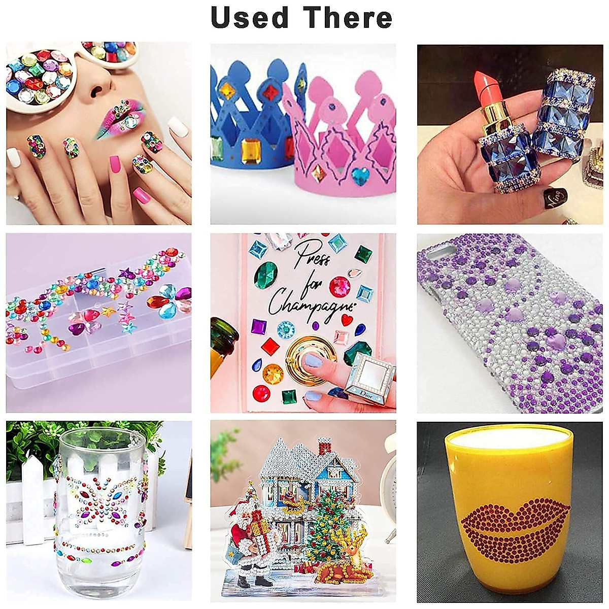 Gem Stickers 1200+ Self Adhesive Jewel for Crafts Sparkly Flatback Rhinestone Stickers Crystal Sticker for Kids DIY