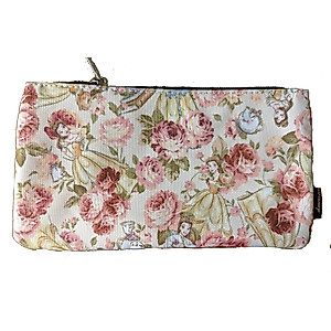 Loungefly Belle Character Floral AOP Cosmetic Pouch