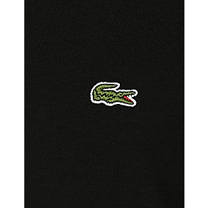 Lacoste mens Classic Long Sleeve Pique Polo Shirt, Black, Large US