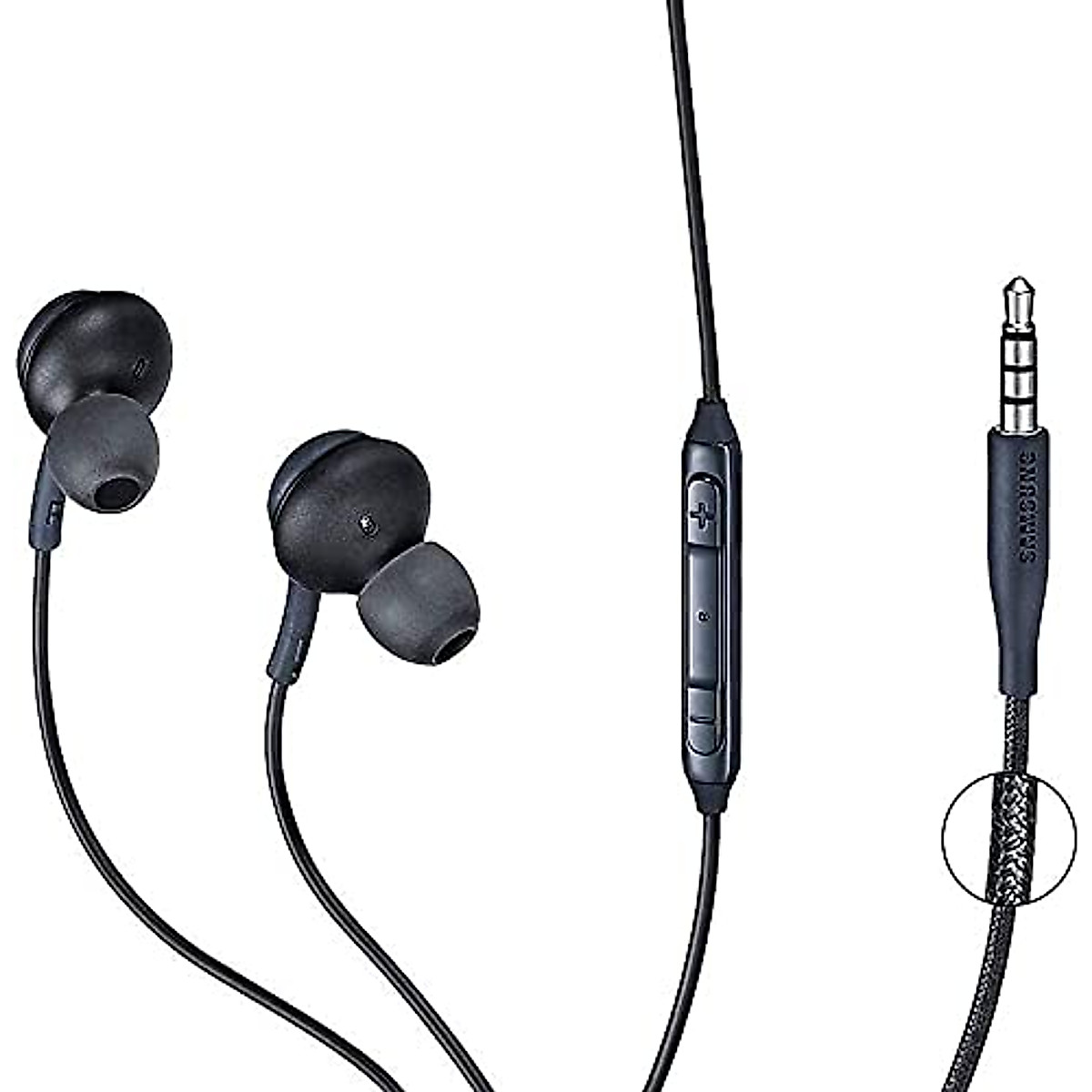 UrbanX Premium Stereo Headphones with Microphone 3.5mm Jack - Compatible with Samsung Galaxy S8, S9, S8 Plus, S9 Plus, Note 8 - Designed by AKG - Authentic and Original