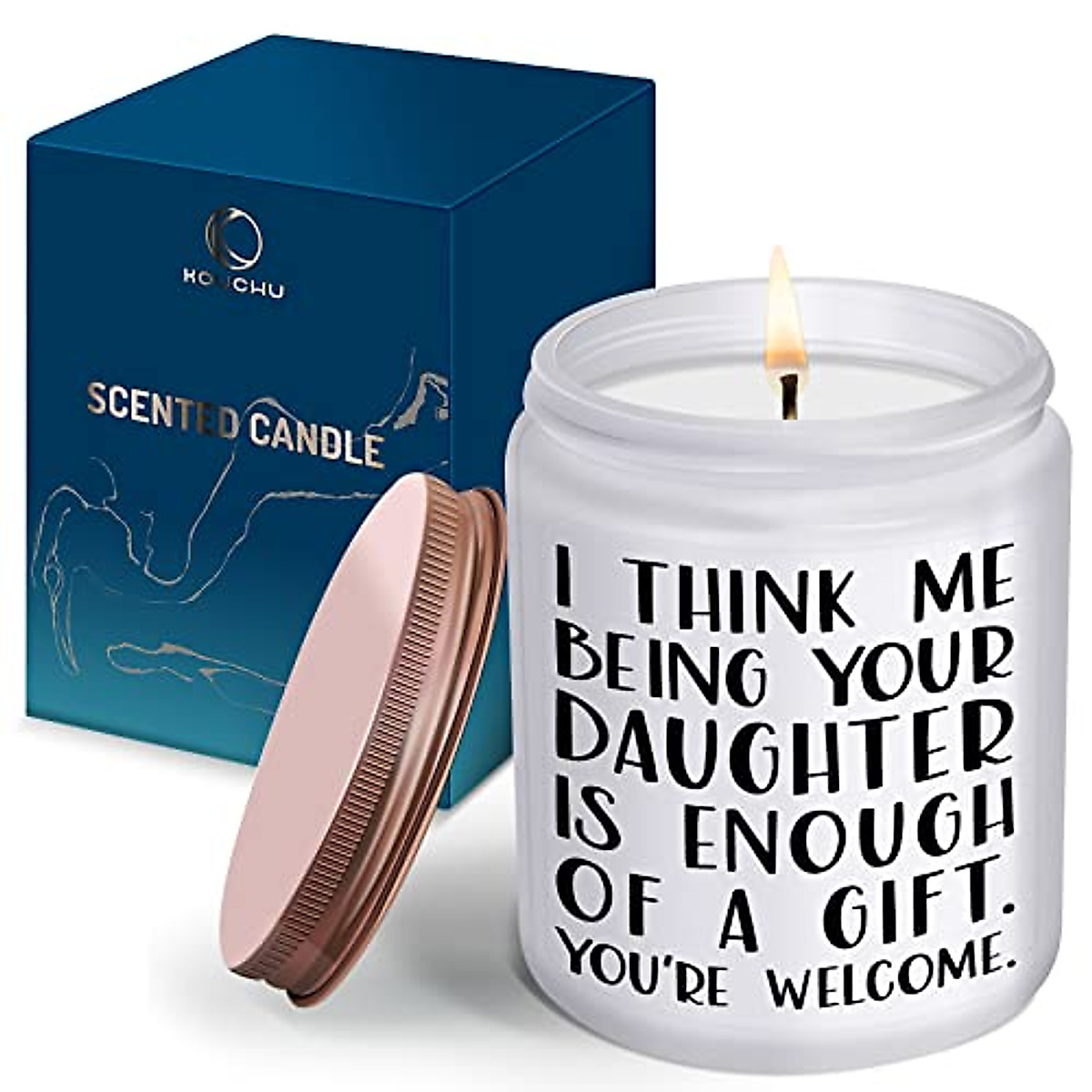 Mom Gifts from Daughter for Dad - Funny Birthday Gifts for Mom Women Christmas Thanksgiving&Mother's Day Gift Lavender Candle