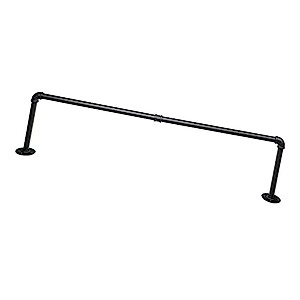 Levemolo 1pc Wall Hanger Outfit Hangers Metal Coat Hanger Wall Mounted Clothes Rack Closet Storage Rod Iron Pipe Metal Clothing Rack Decorative Clothing Hanger Metal Clothing Hanger Props