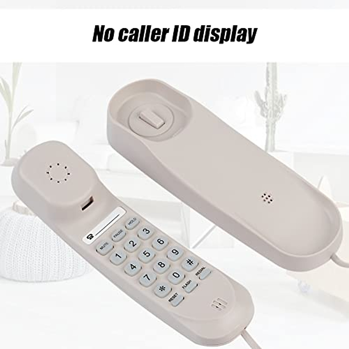 Telephone Syrisora Waterproof Hotel Business Telephone Extension No Caller ID for Hotel Family Bathroom