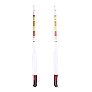 POPETPOP Tester Tester 2pcs Beer Making Hydrometer Triple Scale Hydrometer Hydrometer for Brew Beer Wine Mead Cake Breathalyzer
