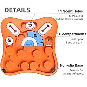 MateeyLife Dog Puzzle Toys, Treat for Mental Stimulation, Interactive Food Puzzles Toys Smart Dogs Brain Games, Enrichment Gifts Cat Puppy Small Medium Large