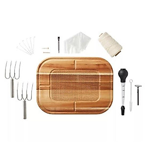 Our Table 16-Piece Turkey Prep and Carving Board Kit