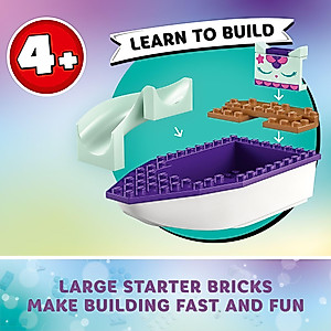 LEGO Gabby's Dollhouse Gabby & MerCat’s Ship & Spa Building Toy for Kids Ages 4+ or Fans of The DreamWorks Animation Series, Boat Playset with Beauty Salon and Accessories for Imaginative Play, 10786