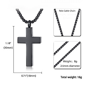 Personalized Custom Engraved CREMATION CROSS URN Necklace Ashes Jewelry Urns Waterproof Pendant Stainless Steel Memorial Ashes Keepsake-B&S