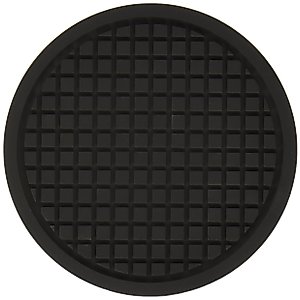 American Metalcraft TRVR5 Cast Iron Silicone Trivets, 5.05" Length x 4.95" Width, Black