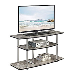 Convenience Concepts Designs2Go 3-Tier Wide TV Stand, Faux Birch