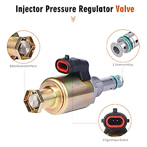 7.3 IPR Valve Injector Pressure Regulator & ICP Control Sensor with Pigtail Compatible with Ford F250 F350 F450 F550 Super Duty E350 E450 E550 Excursion F650 F750 F81Z9C968AA 1829856C91 1841217C91