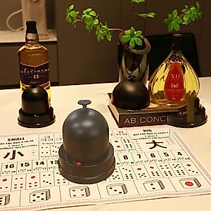 Gikfun Automatic Lucky Dice Roller Cup Set with 5 Dices for Christmas Party Games EK1883