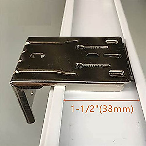 2pcs Mount Spring Bracket 2-11/16" Length Blind Headrail Holder Clips for Vertical Zebra Roman Curtain Roller Shade Shutter Blinds Track with a Pleat 1-1/2"(38mm) in Size Mounting on The Wall