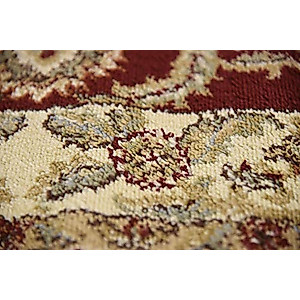 Unique Loom Voyage Collection Traditional Oriental Classic Intricate Design Area Rug (2' 7 x 10' 0 Runner, Red/Tan)