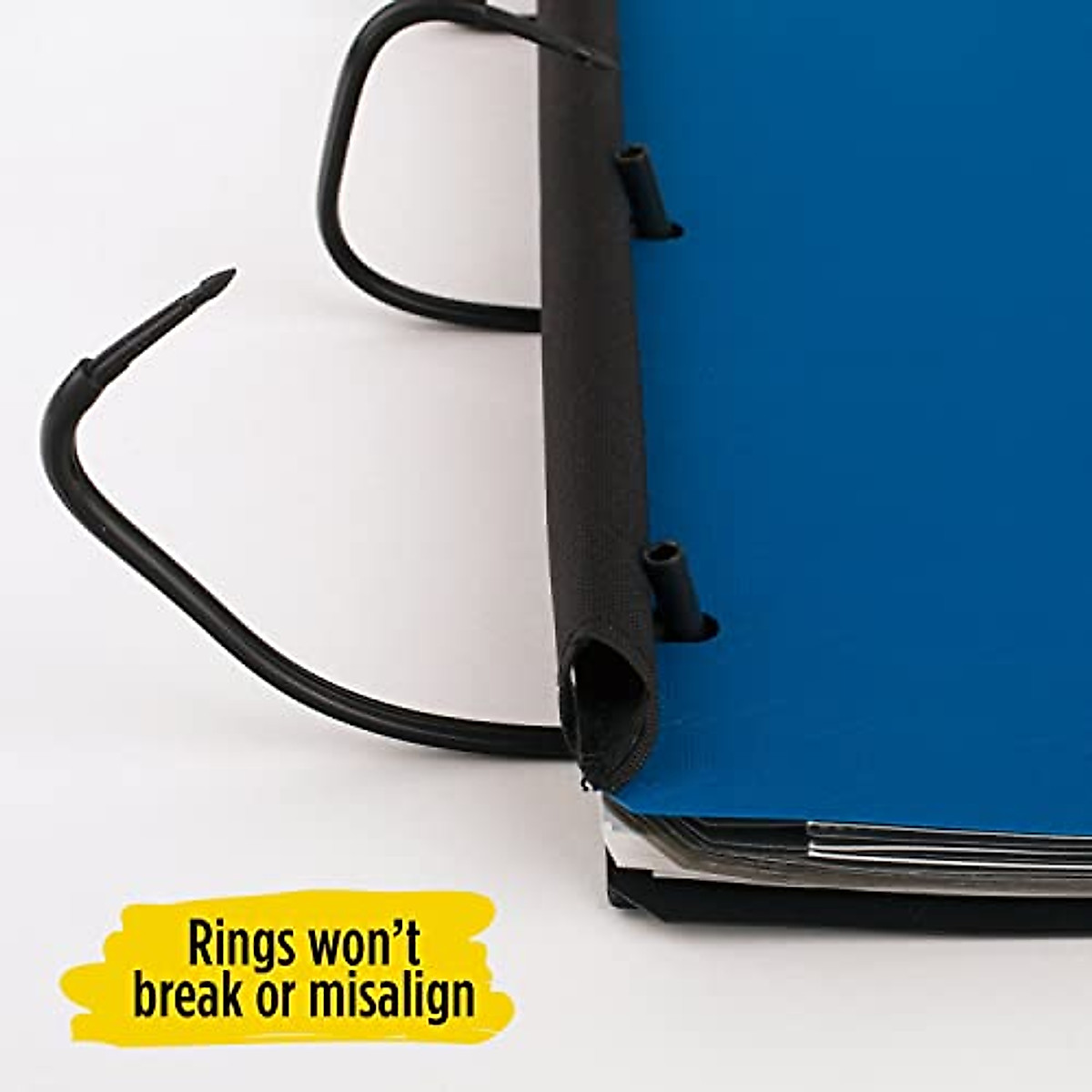 Five Star Flex Refillable Notebook + Study App, College Ruled Paper, 1-1/2 Inch TechLock Rings, Pockets, Tabs and Dividers, 300 Sheet Capacity, Blue (29324AD2)