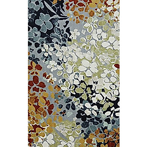 Mohawk Home Floral Radiance Area Rug, Grey (5' x 7')