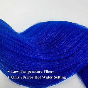Gozill Blue Braiding Hair Pre stretched Braiding Hair Prestretched Ez Braid Braiding Colored Hair Extensions