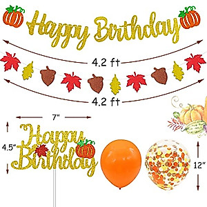 Pumpkin Birthday Decorations Party Pack - Fall Little Pumpkin themed Birthday Party Decoration Supplies For Kids