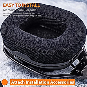 A40 TR Earpads - Replacement Ear Cushions Compatible with Astro A40 tr Headset I A40 TR Mod Kit/A40 Accessories/Headband/Microphone Foam (Soft Velour)