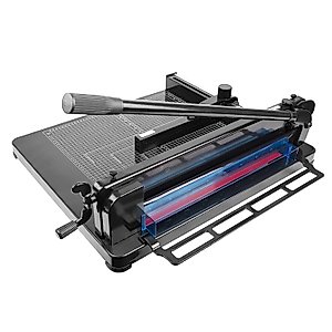 A3 Heavy Duty Paper Cutter, 17"Guillotine Paper Cutter, High-Speed Steel Blade 1.57" Stack Cutting