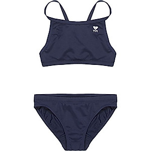 TYR Sport Women's Solid Durafast Diamondback Workout Bikini,Navy,X-Small